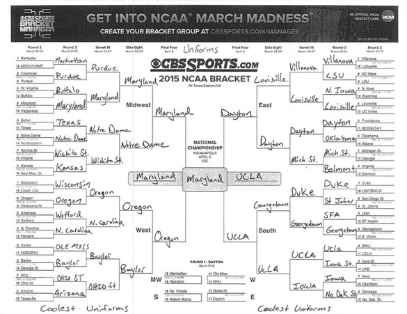 Wacky Brackets: Colors, Mascots, Uniforms | Dorm Room Hoops